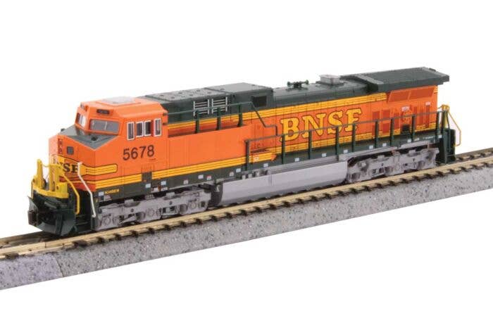 Kato - GE AC4400CW - Standard DC - BNSF Railway #5678 (H1, orange, Pullman Green, yellow) - 381 ...