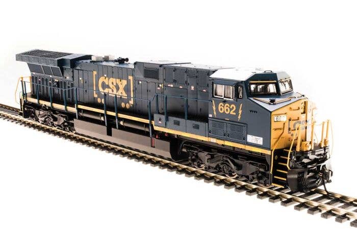 BLI - GE AC6000 - Sound, DCC and Smoke - Paragon3 - CSX 662 (blue, yellow, Boxcar Logo) - 187-5684