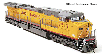 BLI - GE AC6000CW w/Sound & DCC - Paragon2(TM) - Union Pacific #7544 (Armour Yellow, gray ...