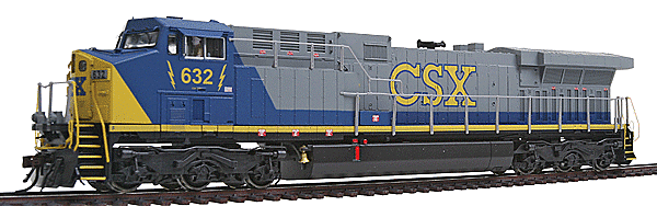 BLI - GE AC6000CW w/Sound - Standard DC - Blue Line(TM) - CSX #632 (High Ditch Lights) - 187-5054