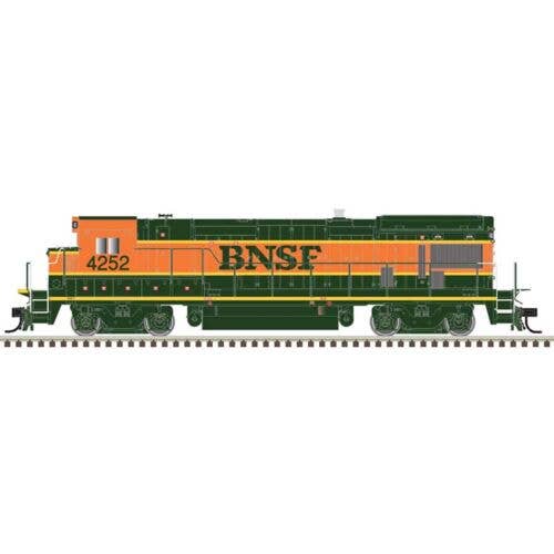 Atlas - GE B23-7 Low Nose - Standard DC - Master(R) Silver - BNSF Railway #4252 (H1, orange ...