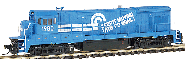 Atlas - GE B23-7 Low Nose w/DCC - Conrail "Keep It Moving" #1980 (blue, white) - 150-49790