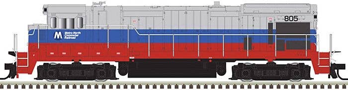 Atlas - GE B23-7 Phase 1 Low Nose - Standard DC - Master Silver - Metro-North Commuter Railroad ...