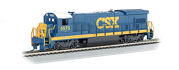 Bachmann - GE B23/B30-7 - Standard DC - CSX #5575 (dark blue, yellow, white roof) - 160-11117