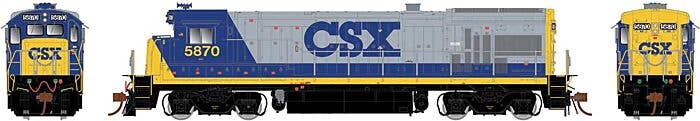 Rapido - GE B36-7 - Standard DC - CSX 5895 (YN2, gray, blue, yellow, No ...