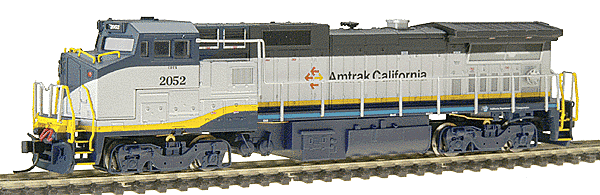 Atlas - GE Dash 8-32BHW - Standard DC - Amtrak California #2052 (silver ...