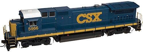 Atlas - GE Dash 8-40B - Standard DC - Master(R) Silver - CSX #5975 (YN3, blue, yellow) - 150 ...