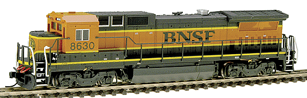 Atlas - GE Dash 8-40B w/DCC - Burlington Northern Santa Fe #8630 (orange, green, yellow) - 150-48772