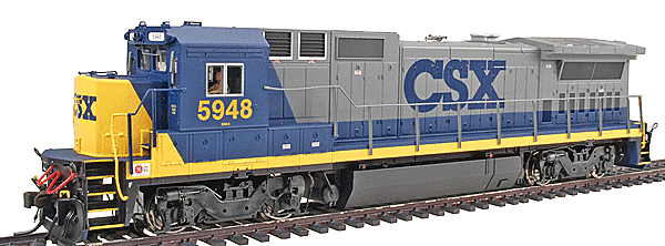 Atlas - GE Dash 8-40B w/Sound & DCC - Master(TM) Gold Series - CSX #5948 (gray, blue, yellow ...