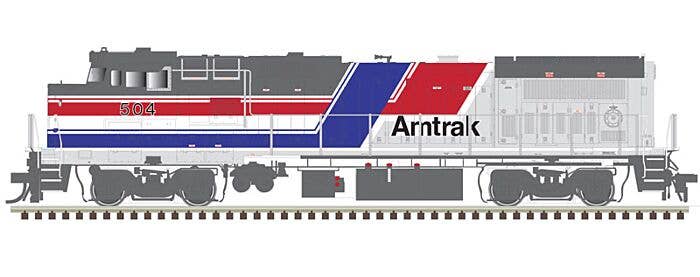 Atlas - GE Dash 8-40BHW with Deck Ditch Lights - Standard DC - Master(R) - Amtrak 504 (Hockey ...