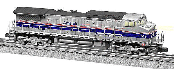 Lionel - GE Dash 8-40BW - 3-Rail w/Legacy Sound & Control - Amtrak #519 ...
