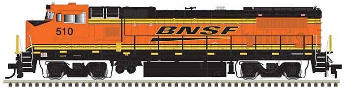 Atlas - GE Dash 8-40BW - LokSound and DCC - Master(R) Gold - BNSF Railway 510 (orange, black ...