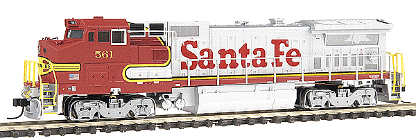 Atlas - GE Dash 8-40BW - Standard DC - Santa Fe #561 (red, silver) - 150-48823