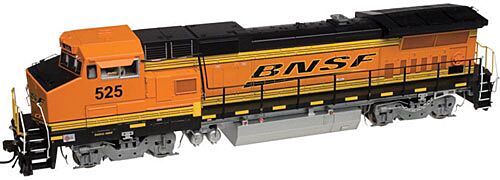 Atlas - GE Dash 8-40BW - Standard DC - Master(R) Silver - BNSF #526 (H3, orange, black, yellow ...