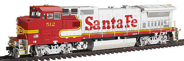 Atlas - GE Dash 8-40BW w/Sound & DCC - Master(TM) Gold Series - Santa Fe (Standard Cab) #512 ...
