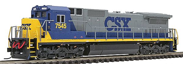 Atlas - GE Dash 8-40C Phase I w/DCC - Master(R) - CSX (YN2) #7545 (blue, gray, yellow) - 150-51856
