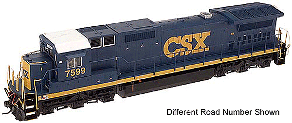 Atlas - GE Dash 8-40C - Standard DC - Master(R) - CSX #7492 (YN3, blue, yellow, white Cab Roof ...