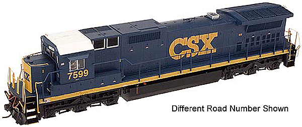 Atlas - GE Dash 8-40C w/DCC - Master(R) - CSX #7492 (YN3, blue, yellow ...