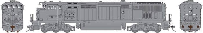 Rapido - GE Dash 8-40CM Draper Taper w/Sound & DCC - Prime Movers - Undecorated - 606-400524