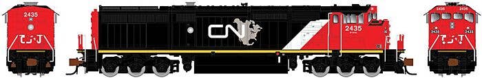 Rapido - GE Dash 8-40CM - Standard DC - Canadian National 2452 (black ...