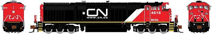 Rapido - GE Dash 8-40CM - Standard DC - Canadian National BCOL 4618 ...