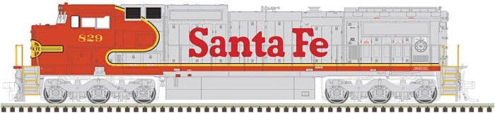 Atlas - GE Dash 8-40CW (ATSF Style) - Standard DC - Master(R) Silver ...
