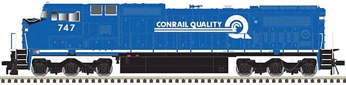 Atlas - GE Dash 8-40CW - Standard DC - Master(R) Silver - Conrail #747 (blue, white; Quality ...