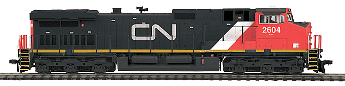 MTH - GE Dash 9-44CW - Standard DC - Canadian National #2604 (black, red, white) - 507-8022900