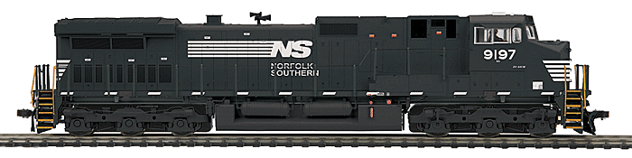 MTH - GE Dash 9-44CW w/Proto-Sound 3.0 & DCC - Norfolk Southern #9197 (black, white) - 507-8022991