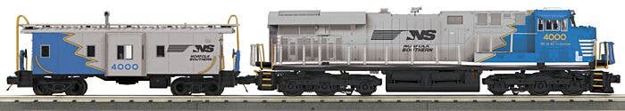 MTH - GE ES44AC - 3-Rail w/Proto-Sound 3.0 & Caboose Set - Imperial - Norfolk Southern - 507 ...