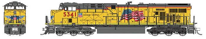 Fox Valley - GE ES44AC, 3-Windows, High Rear Light, Hi-Ad Trucks, PTC ...