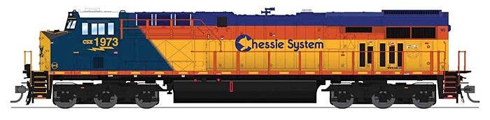 BLI - GE ES44AC GEVO - Sound and DCC - Paragon4(TM) - CSX #1869 (Chessie System Heritage, blue ...