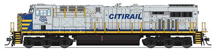 BLI - GE ES44AC - Sound and DCC - Paragon3 - Citirail Leasing CREX #1206 (gray, blue, yellow ...