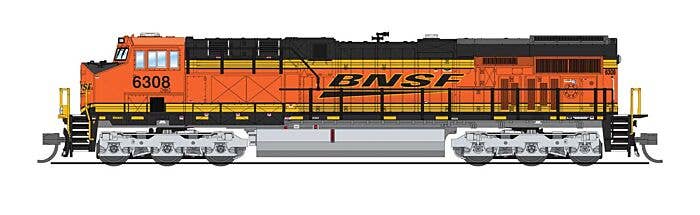 BLI - GE ES44AC - Sound & DCC - Paragon4(TM) - BNSF Railway #6329 (H3, orange, black, yellow ...