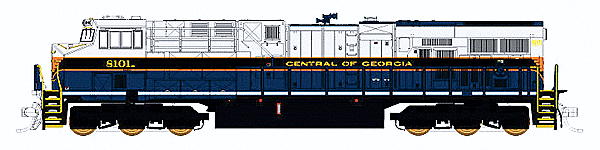 Fox Valley - GE ES44AC - Standard DC - Norfolk Southern #8101 (Central of Georgia Heritage ...