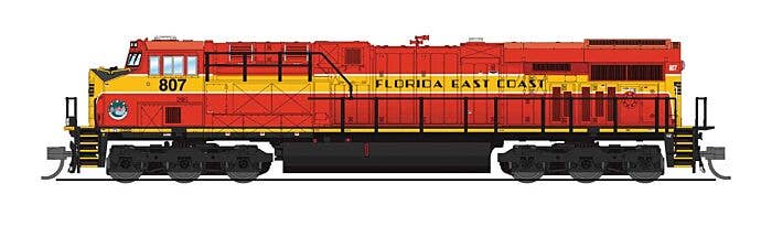 BLI - GE ES44AC - Standard DC - Stealth - Florida East Coast #807 (red ...