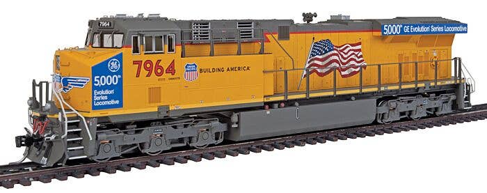 Intermount - GE ES44AC w/DCC - Union Pacific #7964 (Armour Yellow, gray, blue 5000th GEVO, US ...