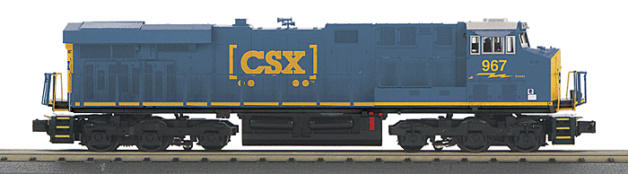 MTH - GE ES44AC w/Proto-Sound 3.0 - 3-Rail - RailKing(R) Imperial - CSX #967 (blue, yellow, 2011 ...