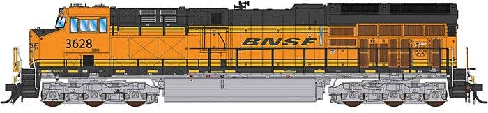 Intermount - GE ET44C4 (ET44ACH) Tier 4 - Standard DC - BNSF Railway (orange, black, Wedge Logo ...