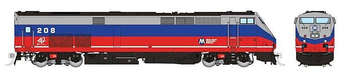 Rapido - GE P32AC-DM - Standard DC - Metro-North #208 (Original Scheme ...