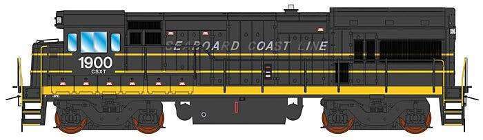 Intermount - GE U18B - DCC - CSX (Patched Ex-SCL, black, yellow) - 85-49484