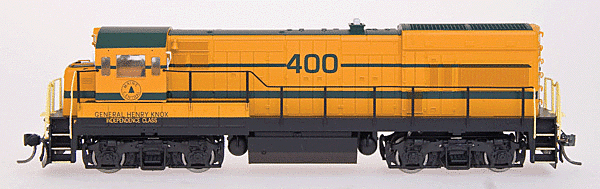 Intermount - GE U18B - Standard DC - Maine Central (Harvest Gold, Eagle ...