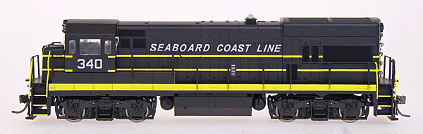 Intermount - GE U18B - Standard DC - Seaboard Coast Line (black, yellow ...