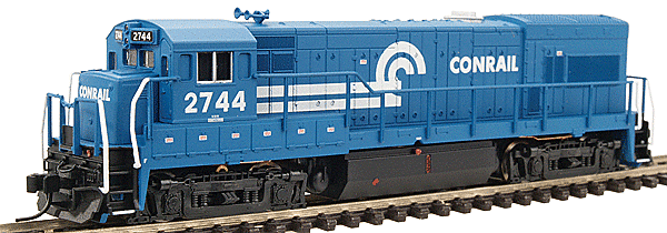Atlas - GE U23B - Standard DC - Master(R) - Conrail #2744 (blue, white) - 150-45933