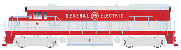 Atlas - GE U25B Phase 2a - Standard DC - Master - General Electric #51 ...