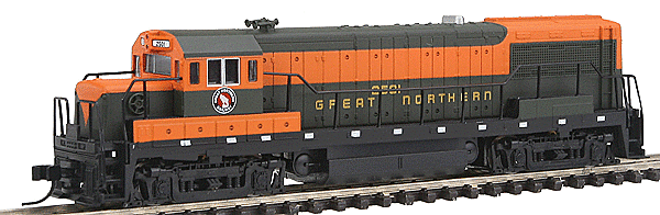 Atlas - GE U25B Phase 2A - Standard DC - Master(R) - Great Northern #2501 (green, Omaha Orange ...