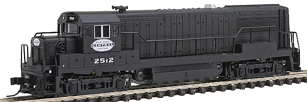 Atlas - GE U25B Phase 2A - Standard DC - Master(R) - New York Central #2512 (black, white, red ...