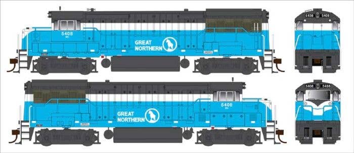 Bowser - GE U25B Phase IIb - LokSound and DCC - Burlington Northern ...