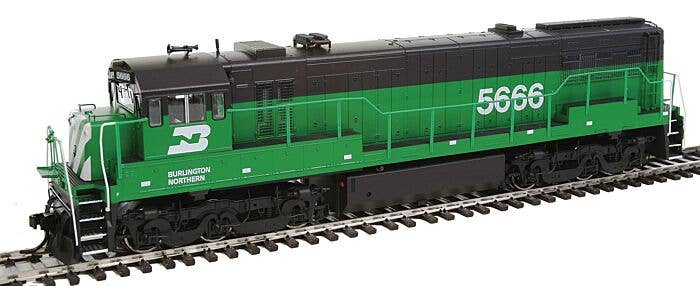 Rivarossi - GE U28C - Standard DC - Burlington Northern #5666 (Cascade ...