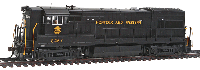 Atlas - GE U30B Phase II High Nose - Standard DC - Master(R) Silver - Norfolk & Western #8467 ...